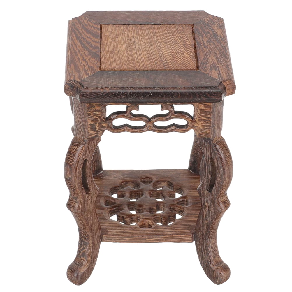 SOPOTUTU Dark Red Wood Plant Stand for Flower Pots, Indoor Outdoor Home ...