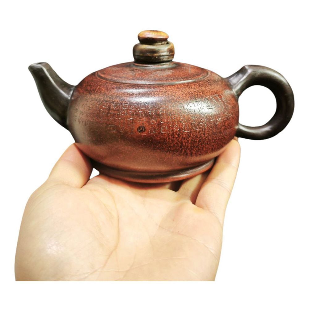 Chinese Purple Clay Teapot Fashion Decorative Tea Strainer Flat Round ...