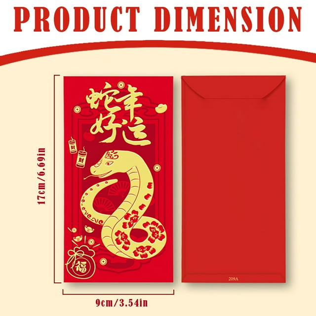 Chinese Red Envelopes Lucky Money Envelopes 2025 Chinese New Year ...