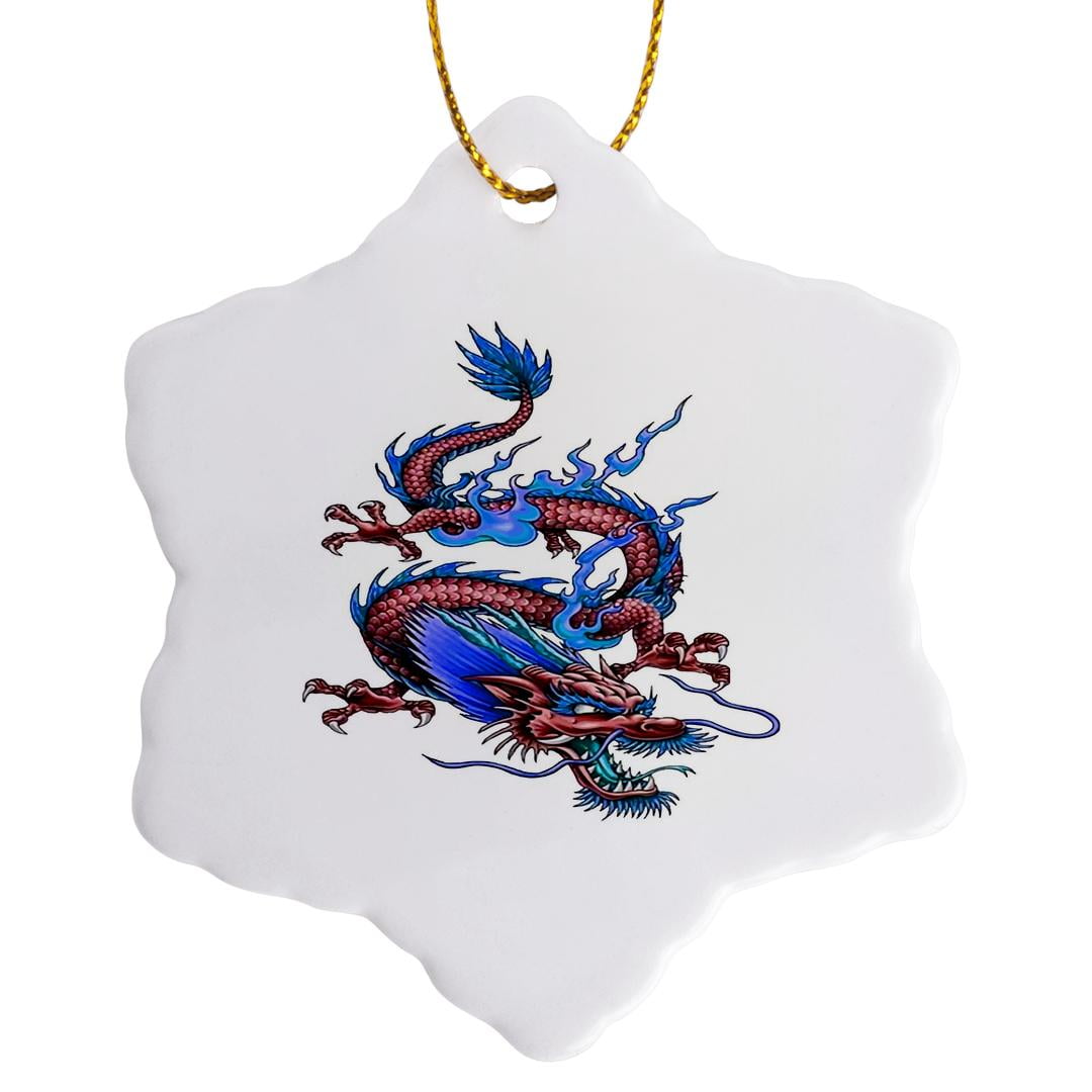 3drose, Chinese Red Good Fortune Dragon Mythical Creature, 3 inch ...