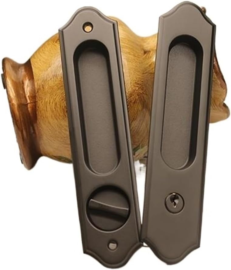Chinese Retro Sliding Door Lock Indoor Cabinet Wooden Door Double-Sided ...