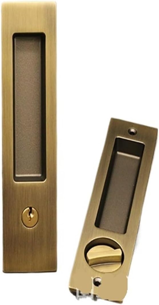 Chinese Retro Sliding Door Lock Indoor Cabinet Wooden Door Double-Sided ...