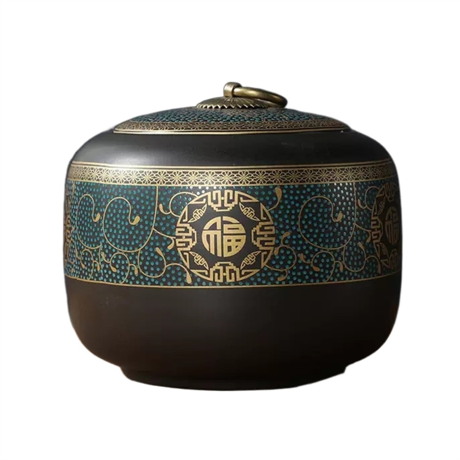 Chinese Retro Style Decor Porcelain Tea Canister Vintage Chinese Style ...