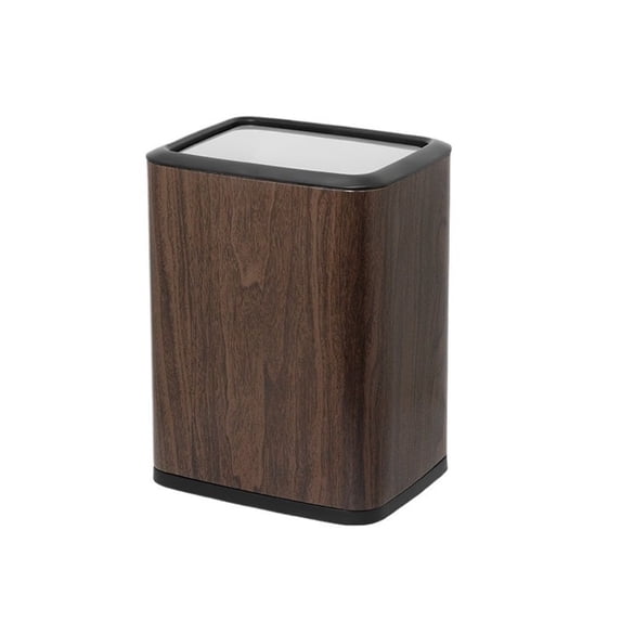 Chinese Retro Style Office Trash Can with Lid for Bathroom Kitchen ...