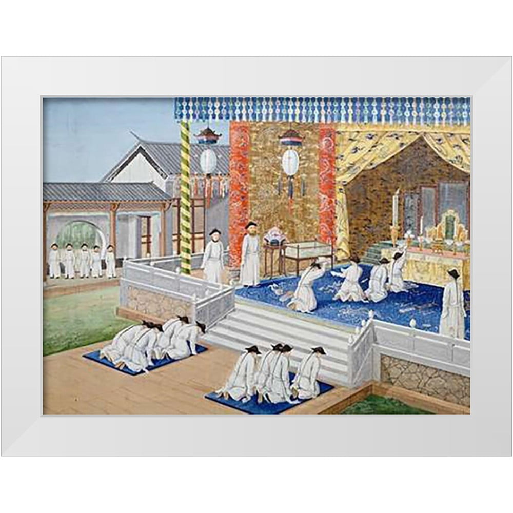 Chinese School 14x11 White Modern Wood Framed Museum Art Print Titled ...