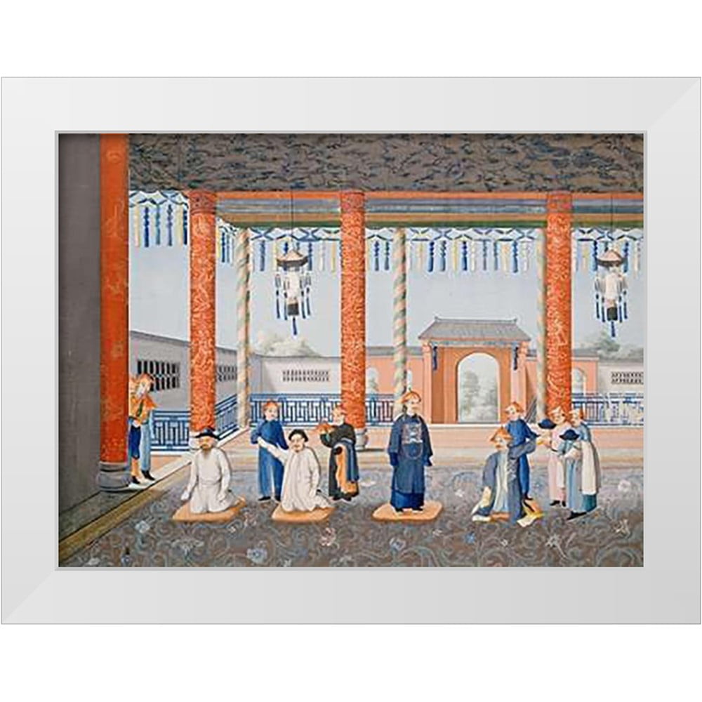 Chinese School 18x14 White Modern Wood Framed Museum Art Print Titled ...