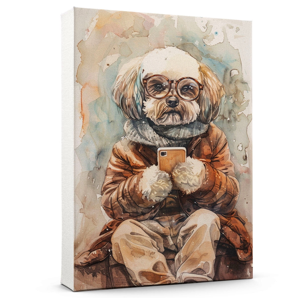 Chinese Shar Pei Dog Siting On Toilet Poster Unframe, Chinese Shar Pei ...