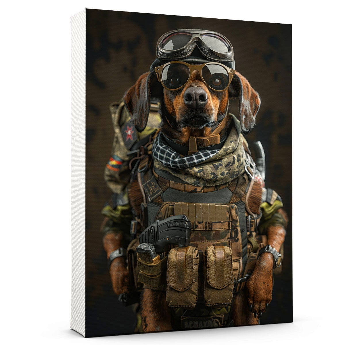 Chinese Shar Pei Dog in a Costume Poster Unframe, Chinese Shar Pei Dog ...