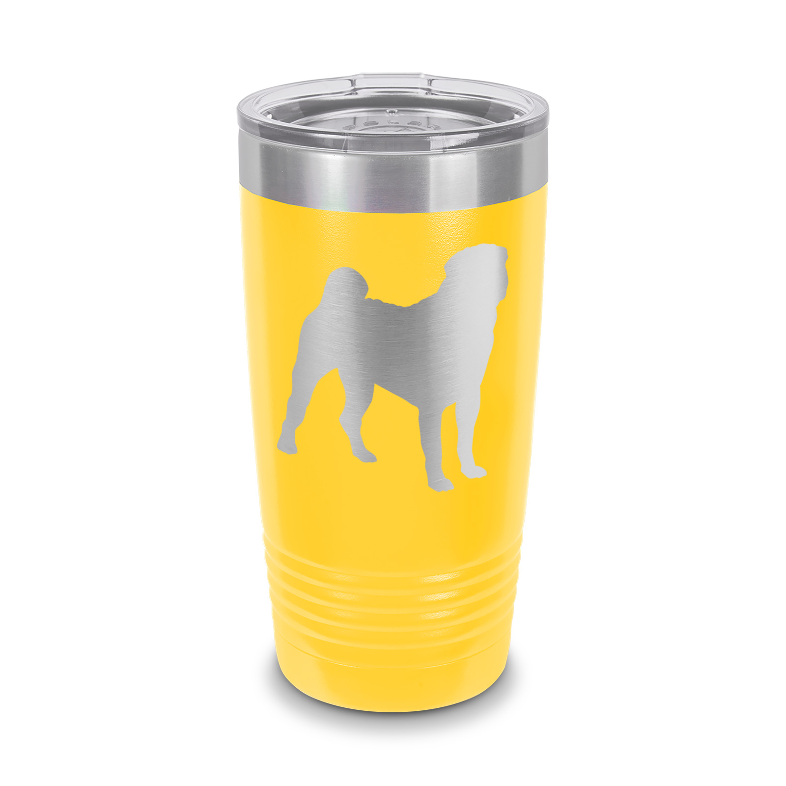 Chinese Shar-Pei Tumbler 20 oz - Laser Engraved w/ Clear Lid ...