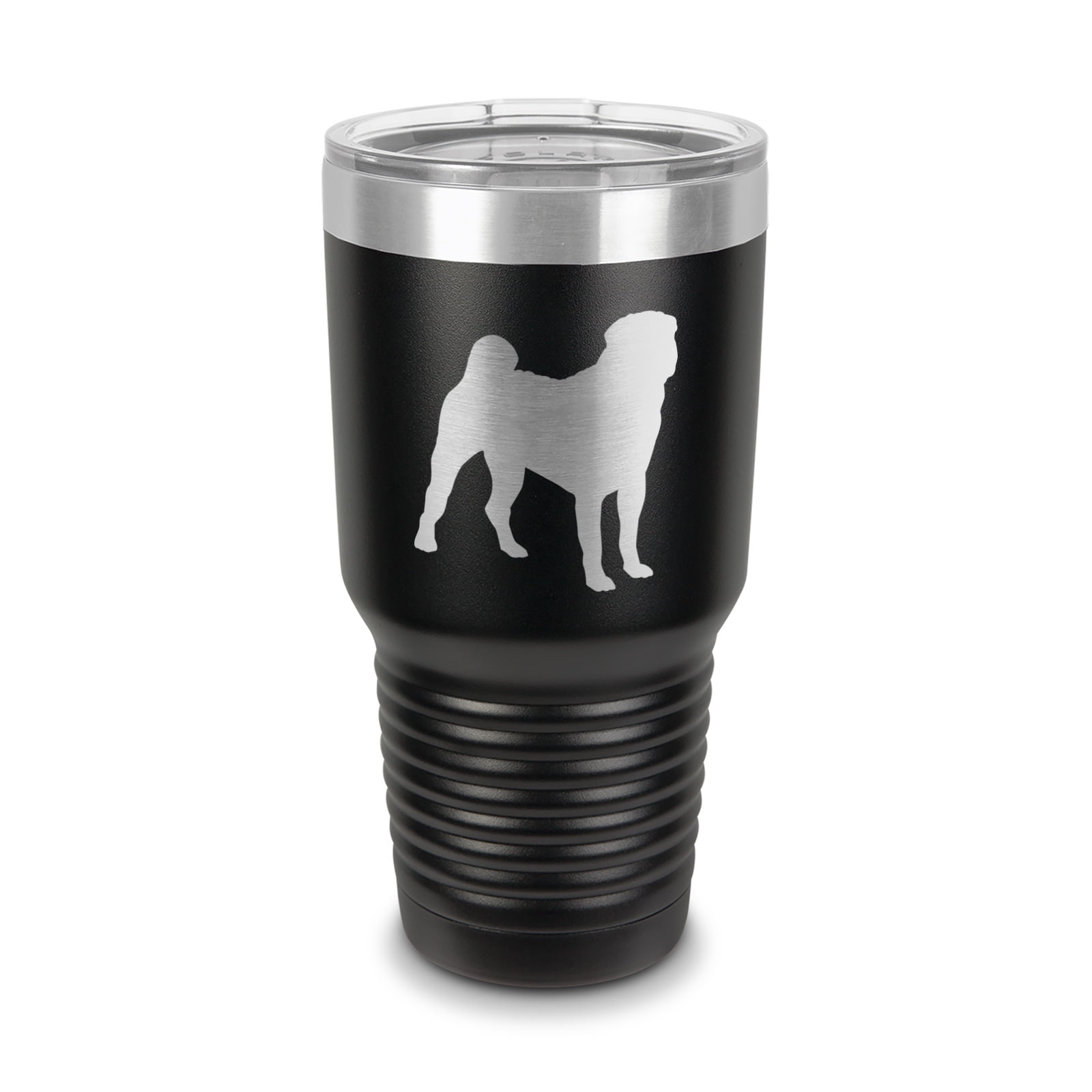 Chinese Shar-Pei Tumbler 30 oz - Laser Engraved w/ Clear Lid ...