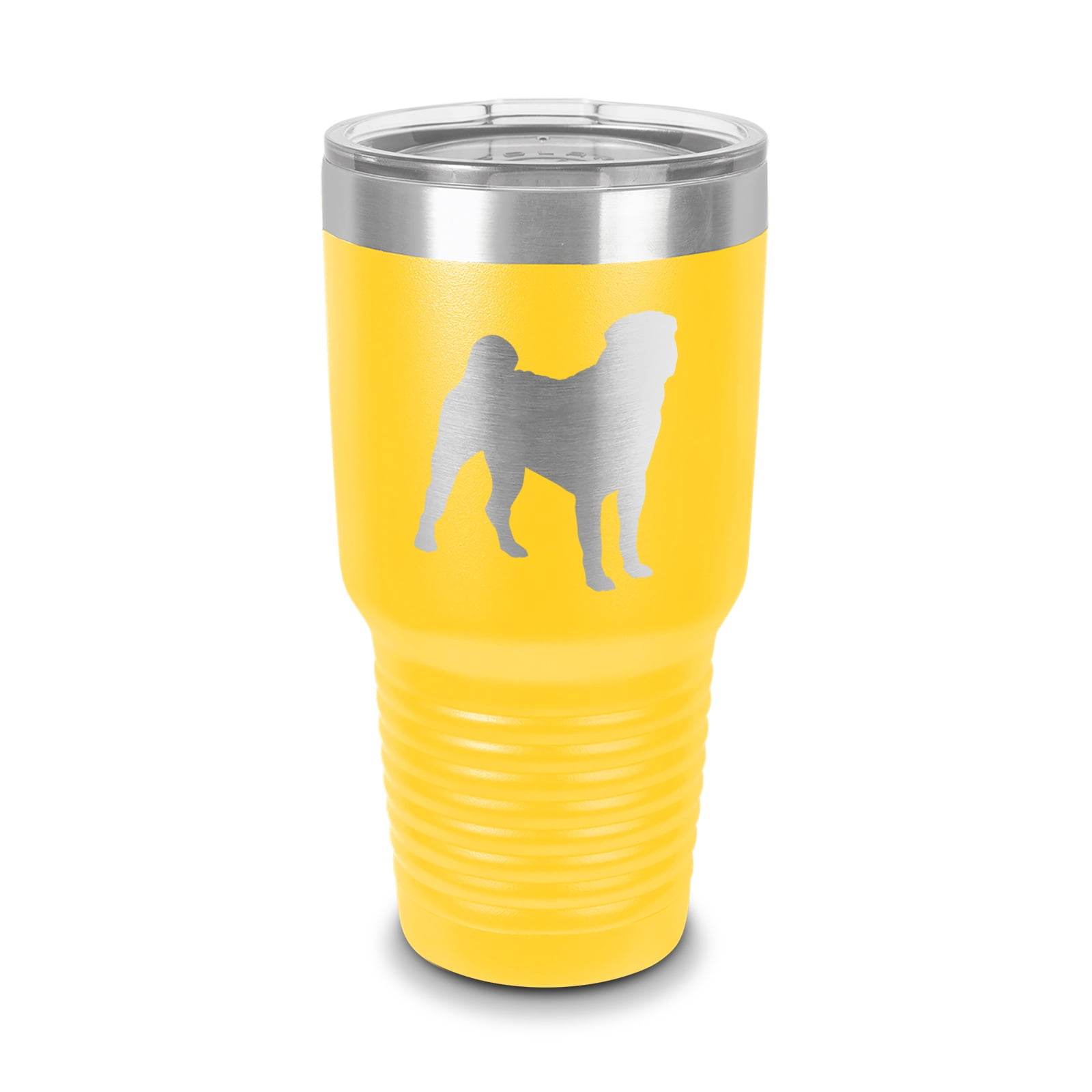 Chinese Shar-Pei Tumbler 30 oz - Laser Engraved w/ Clear Lid ...