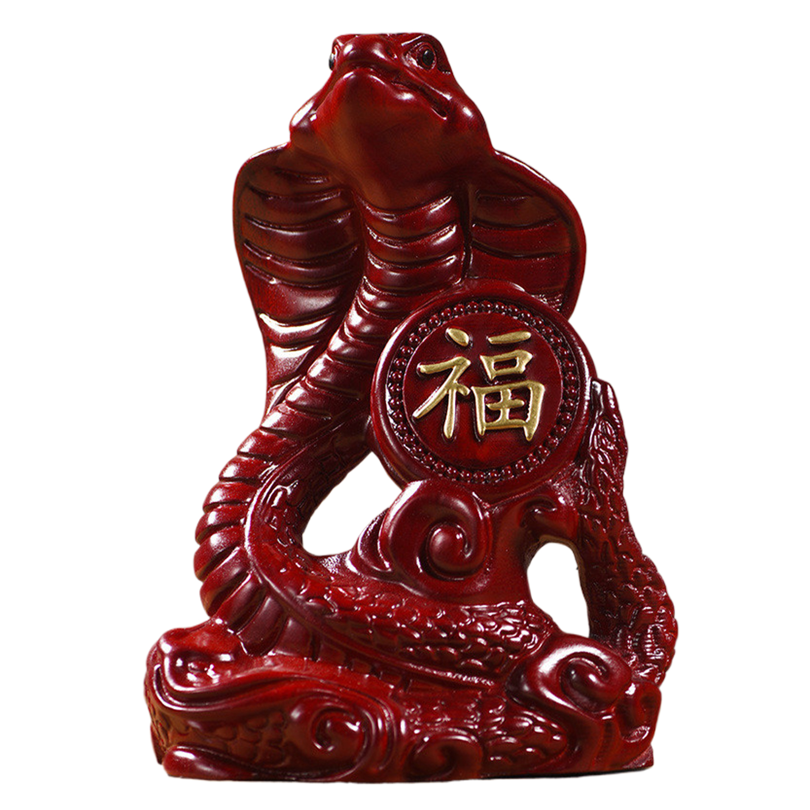 Chinese Snake Figurine, Carved Feng Shui Snake Figurine Snake Statue ...