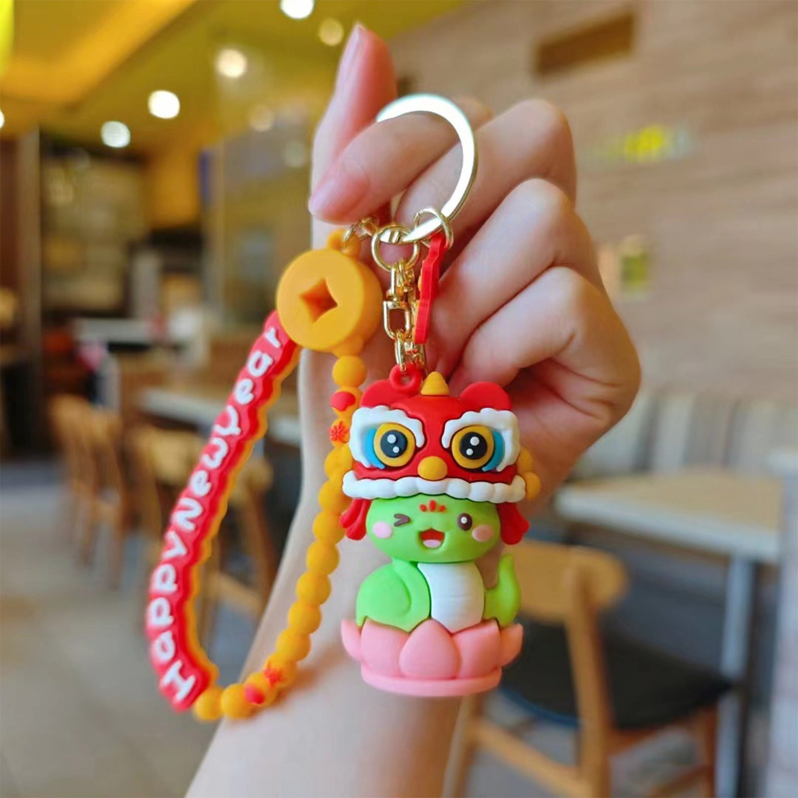 Chinese Snake Keychain 2025 Snake Year Keychains Cute Animal Keyrings ...