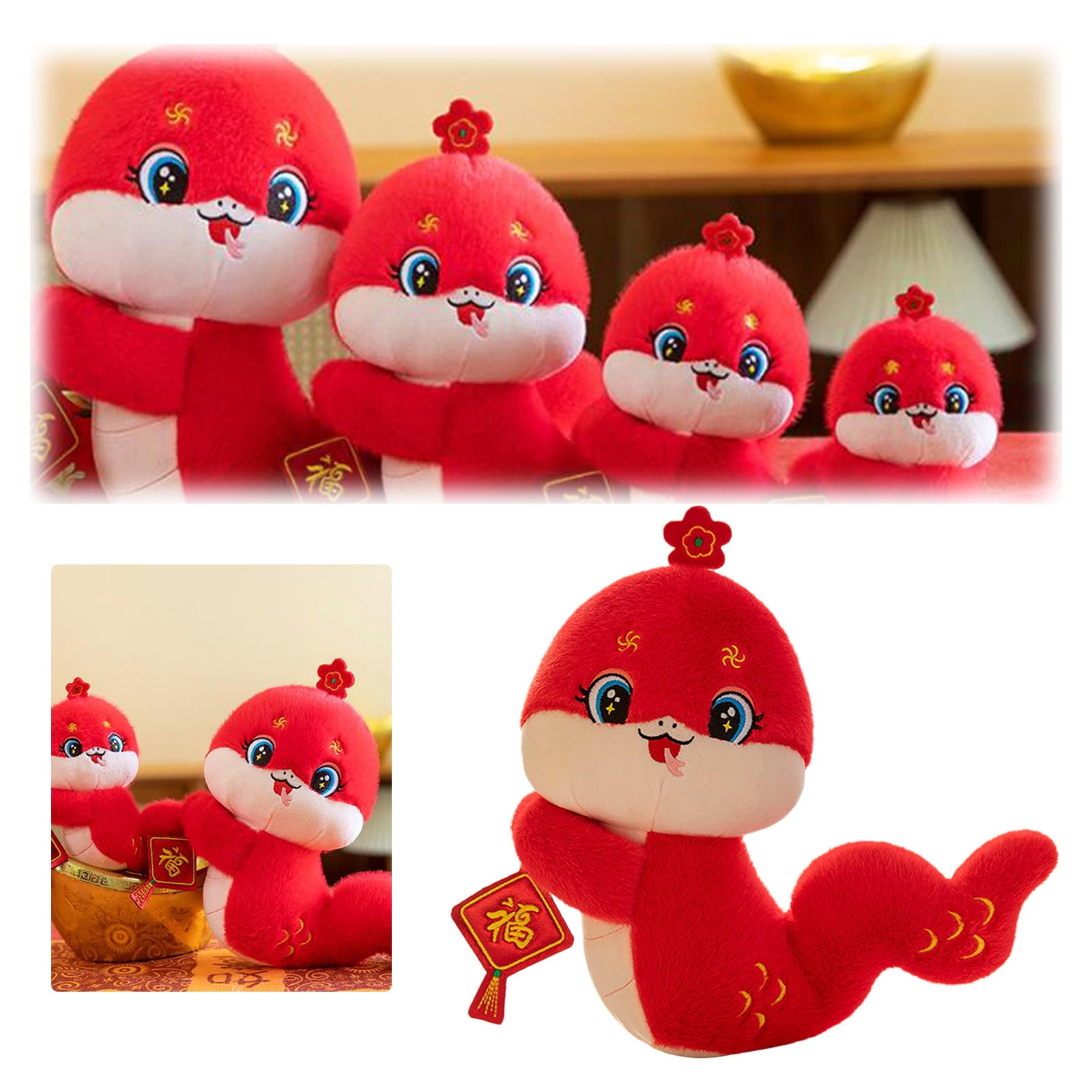 Chinese Snake Plush 2025 Year of The Snake Stuffed Animal Plush Chinese ...
