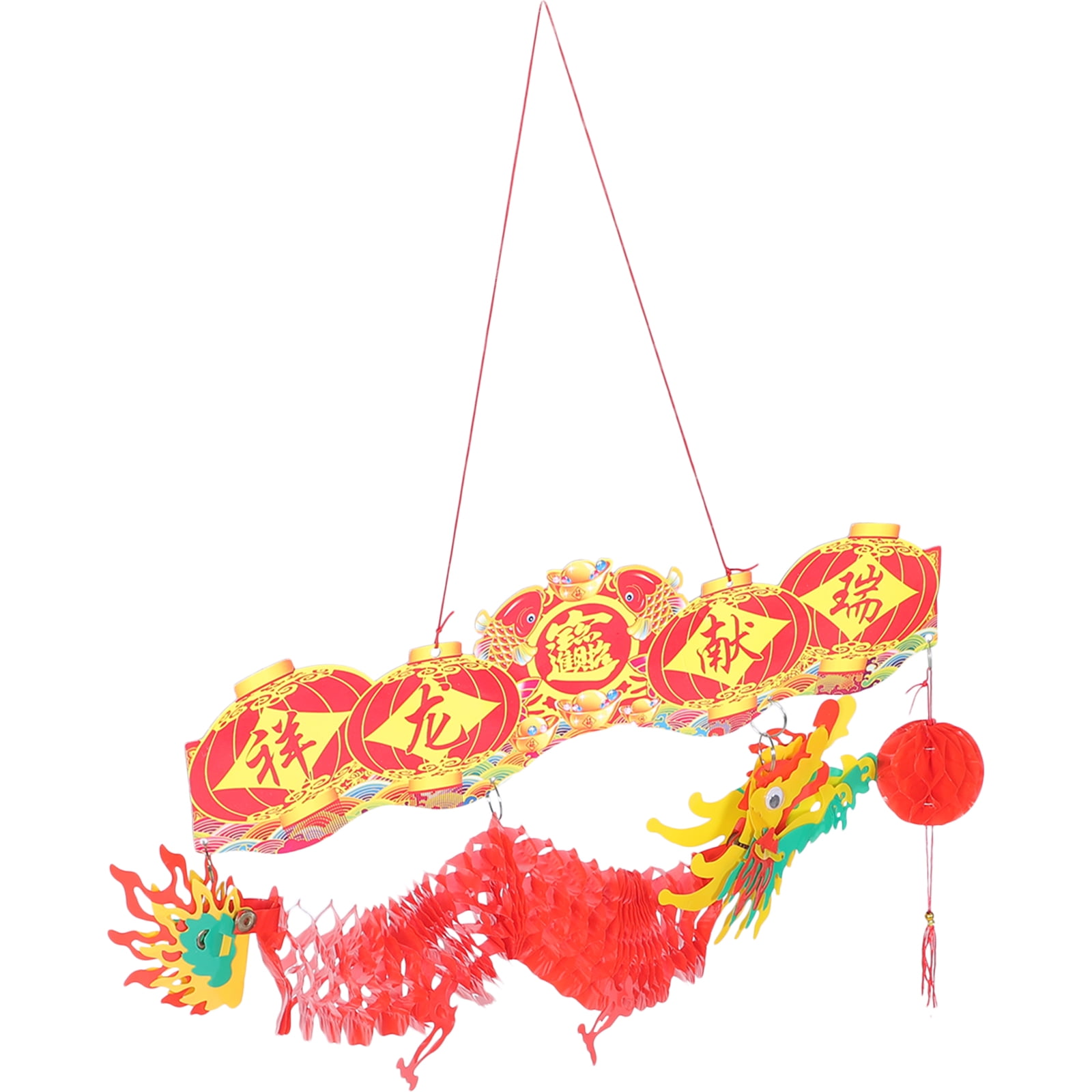 Chinese Spring Festival Dragon Lantern Hanging 3D Dragon Lantern New ...