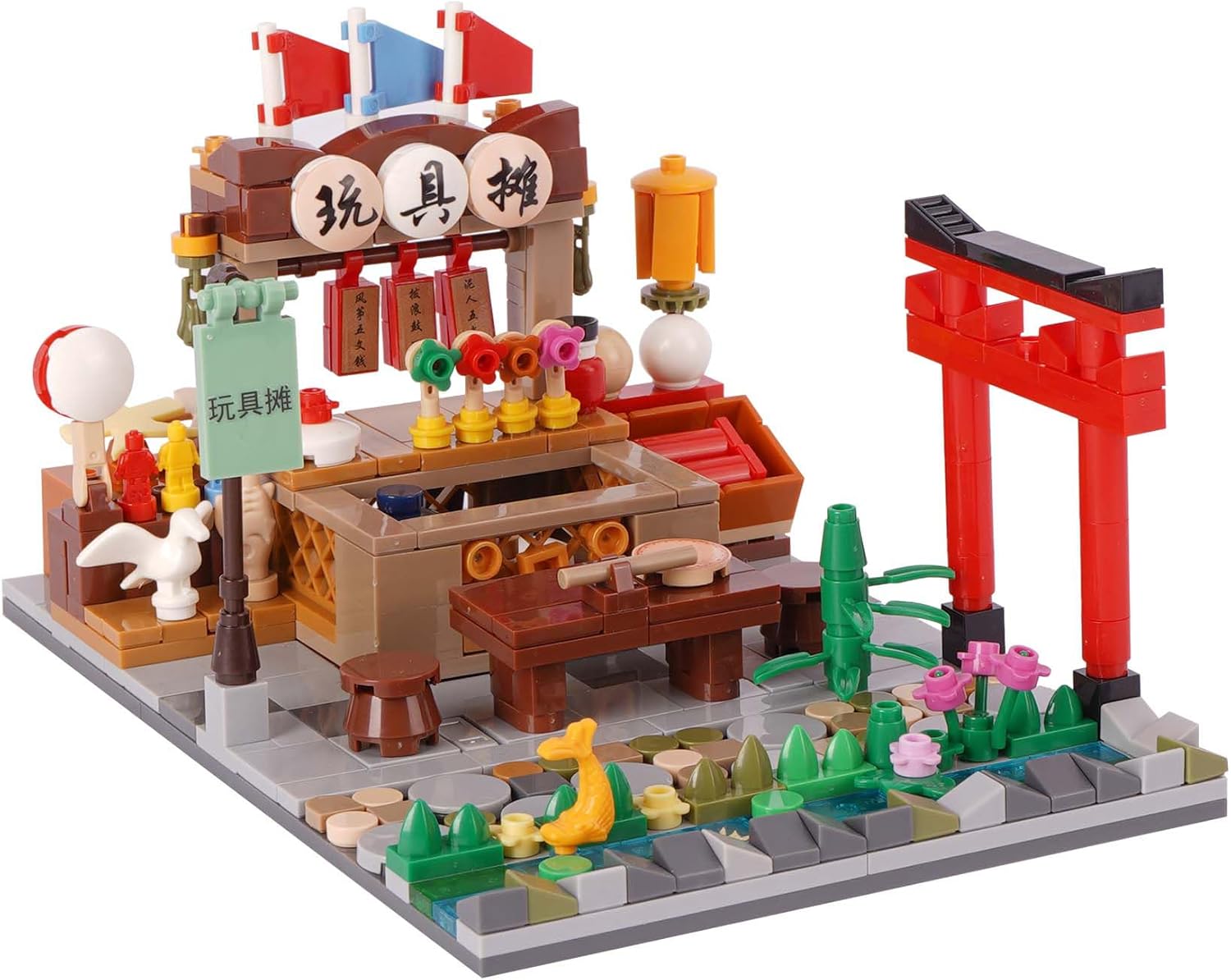 Chinese Street View Shop Building Block Set, Creative DIY Micro ...