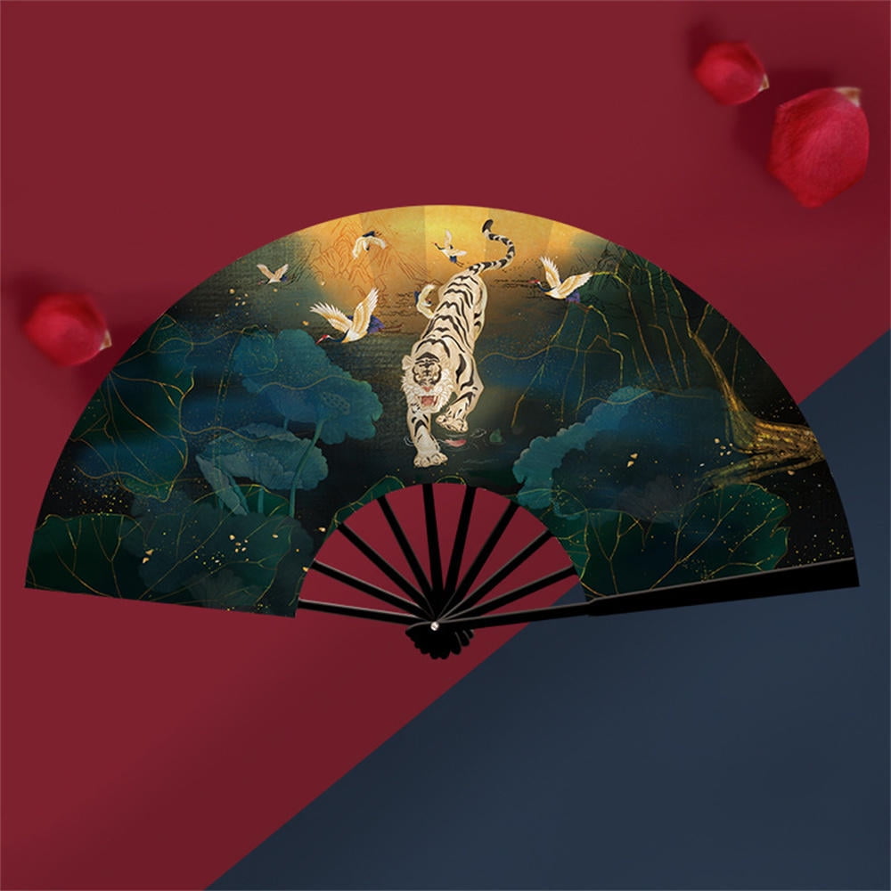 Chinese Style 8 Inch Shanhaijing Folding Fan Hanfu Cheongsam Dance ...