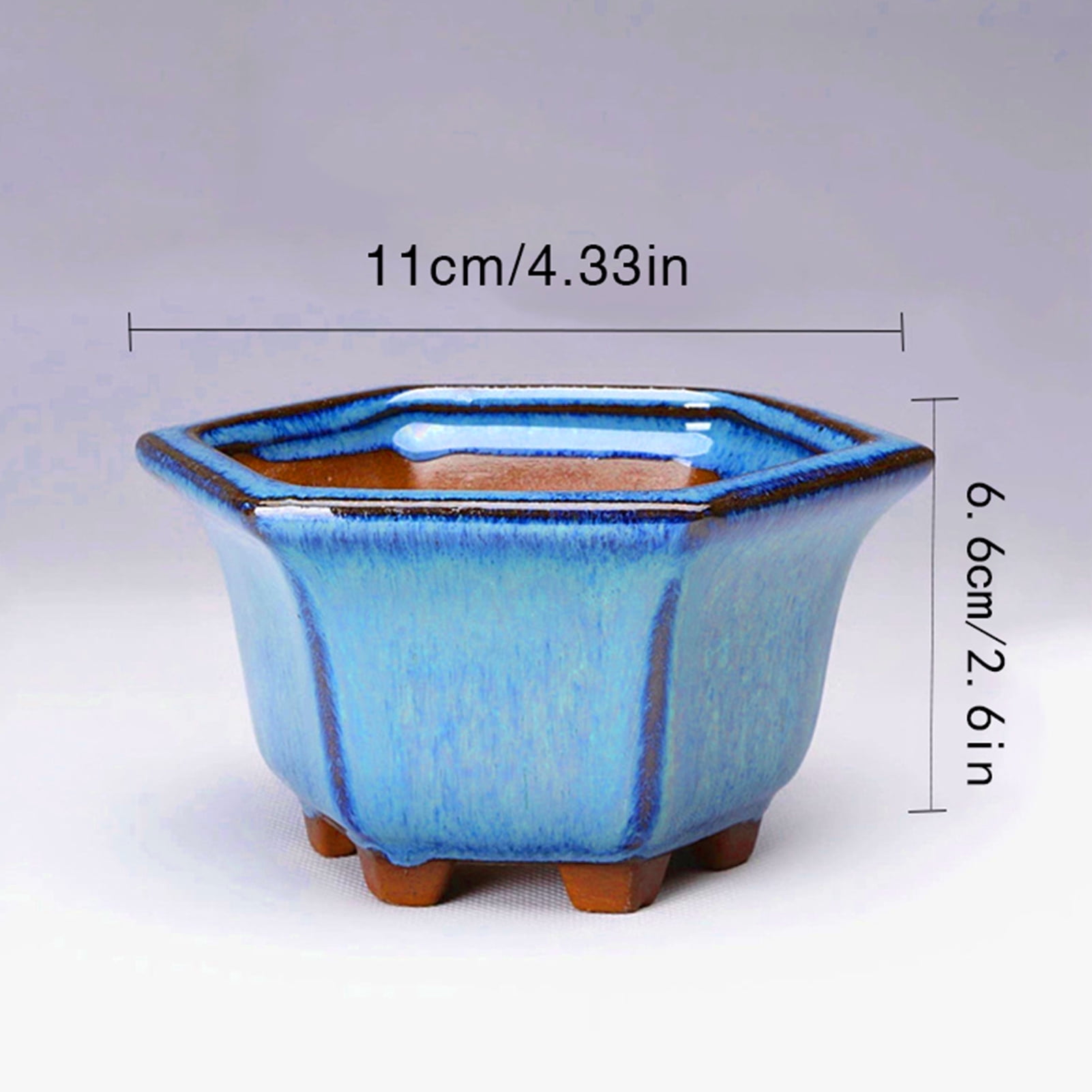 Chinese Style Bonsai Pots Breathable Succulent Plant Pot Flower Pot ...