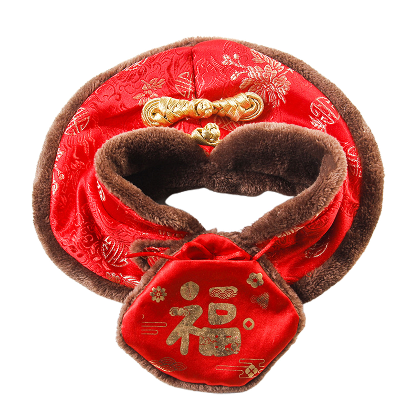 Chinese Style Cat Shawl - Keep Warmth Soft Texture - Pet Round Drool ...