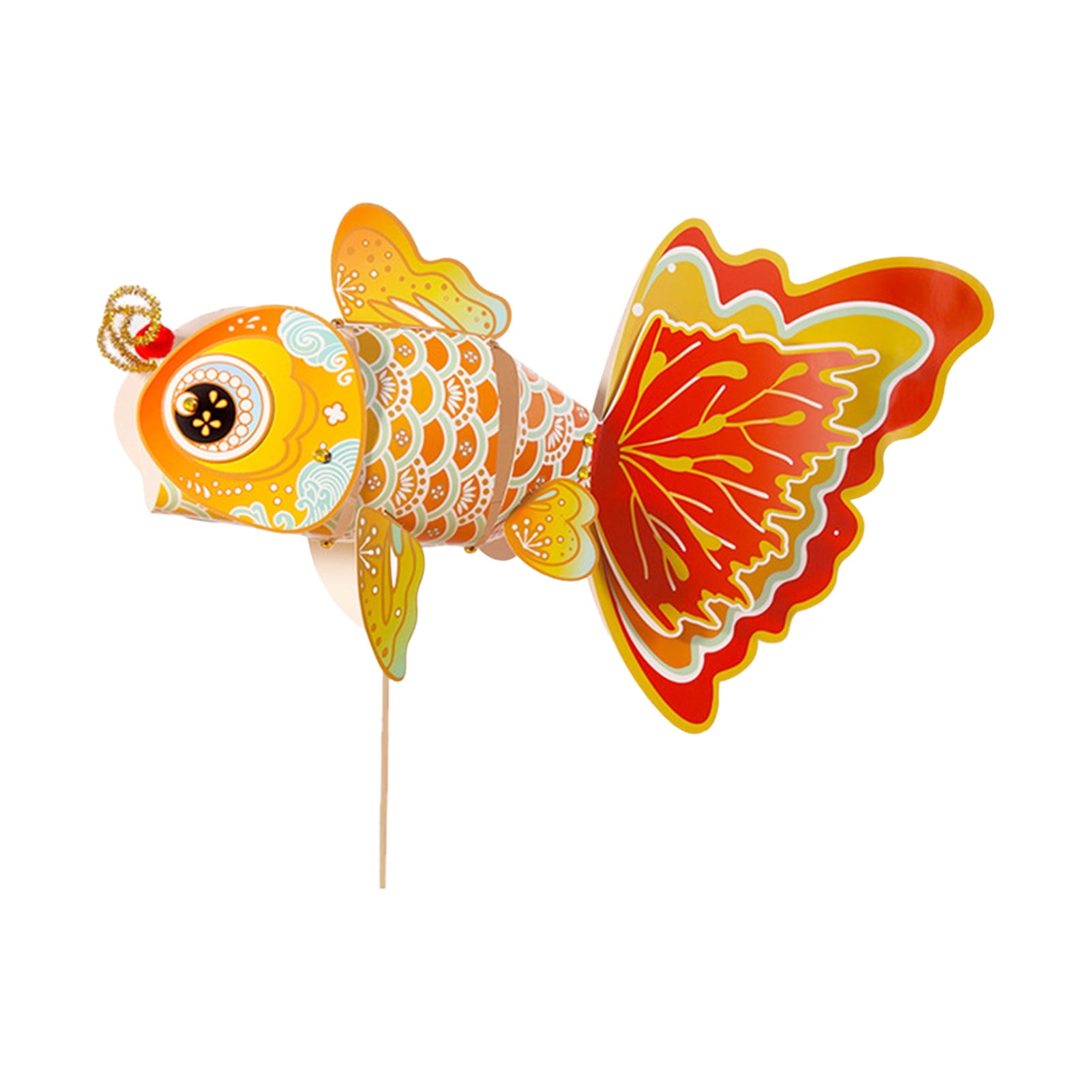 Chinese Style Fish Lantern Handmade LED Light-up Goldfish Lantern ...