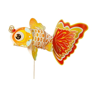 sunsanly Chinese Lucky Fish Lantern Handmade Paper Lantern with LED ...