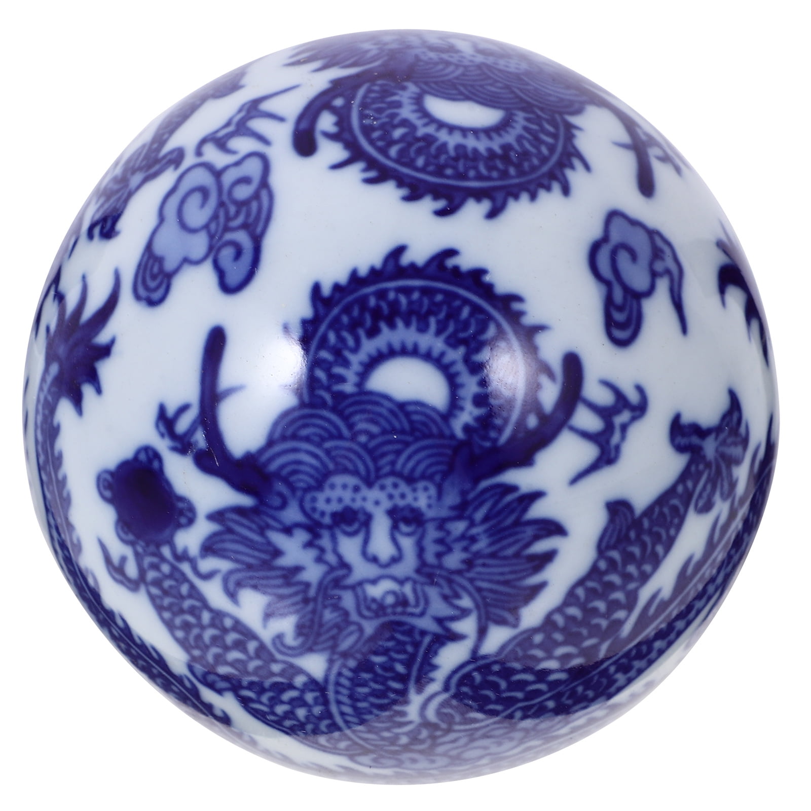 Chinese Style Floating Ceramic Ball Desktop Porcelain Ball Floating ...