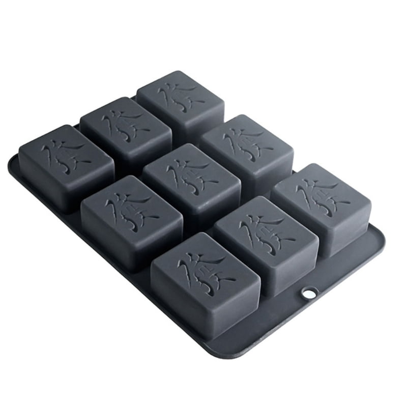 Chinese Style Fortune Mousse Cake Mold 4/9 Cavity Silicone Baking Tray ...