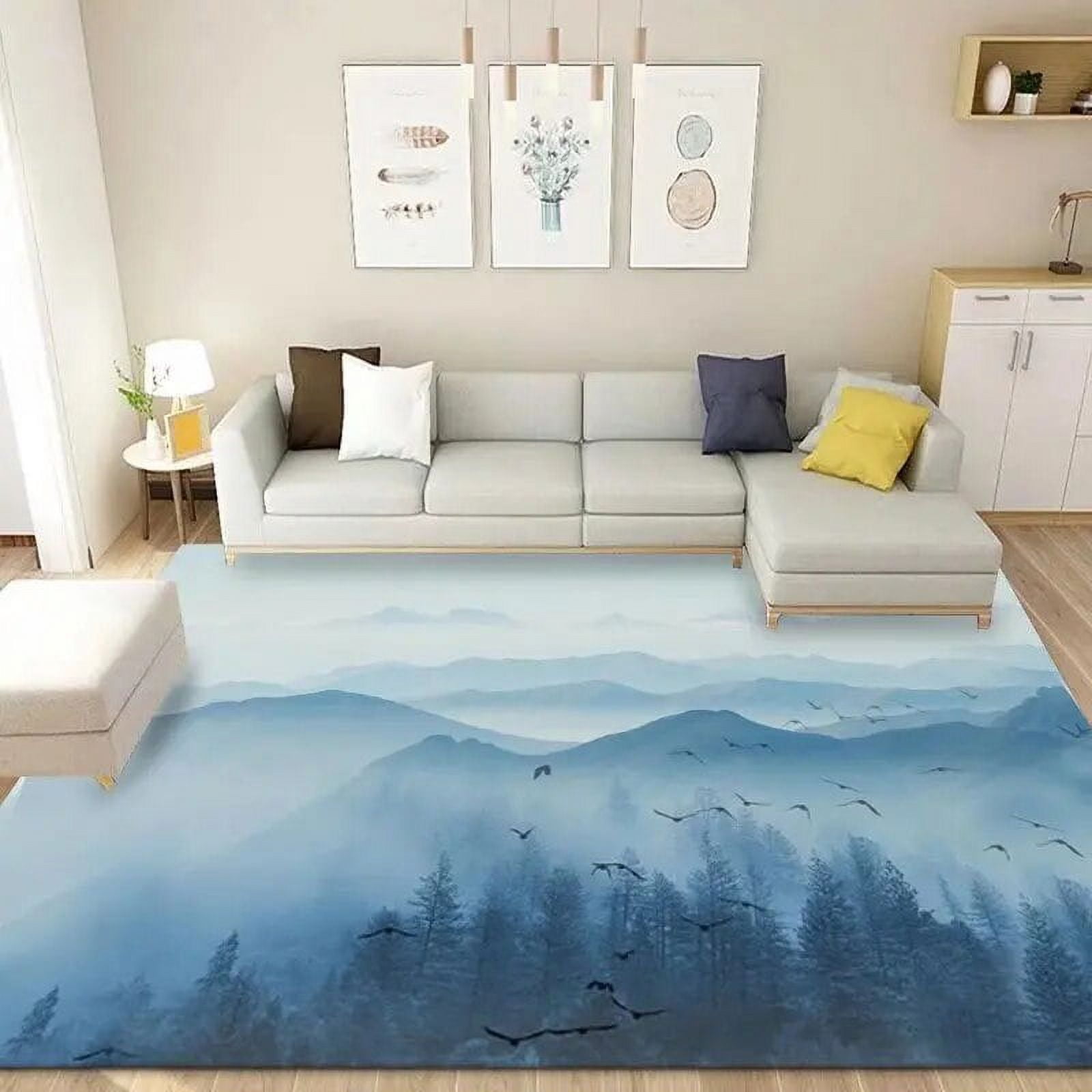 Chinese Style Landscape Carpet for Living Room Large Area Home ration ...