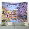 Chinese Style Landscape Tapestry Park Garden Green Plant Wall Hanging ...