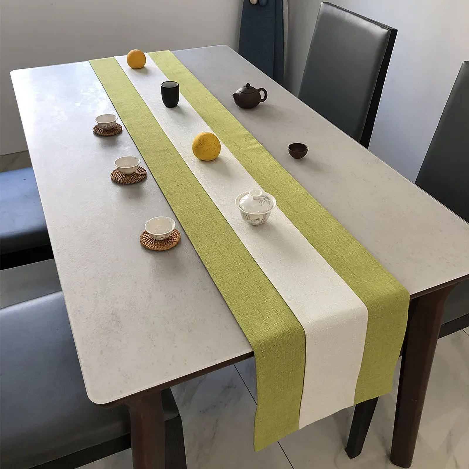 Chinese Style Linen Table Runner Modern Minimalist Tea Art Dresser ...
