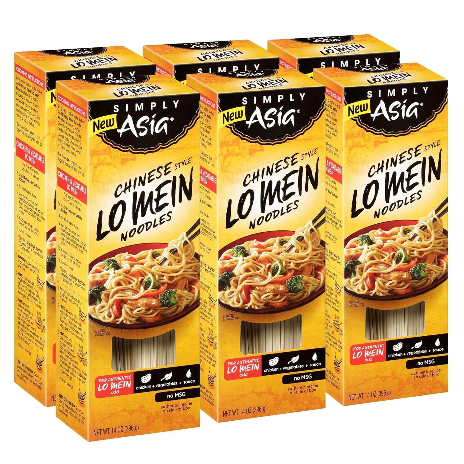 Chinese Style Lo Mein Noodles, 14 Oz (Pack Of 6) - Walmart.com