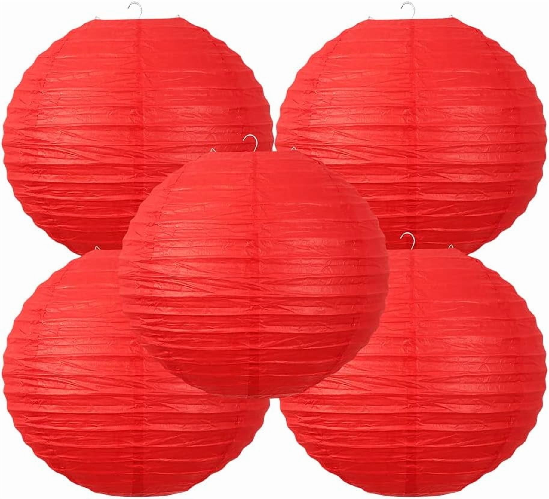 Chinese Style Paper Lanterns, Set of 5, Suitable for Party Decoration ...