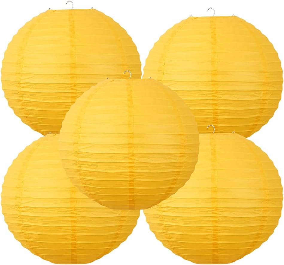 Chinese Style Paper Lanterns, Set of 5, Suitable for Party Decoration ...