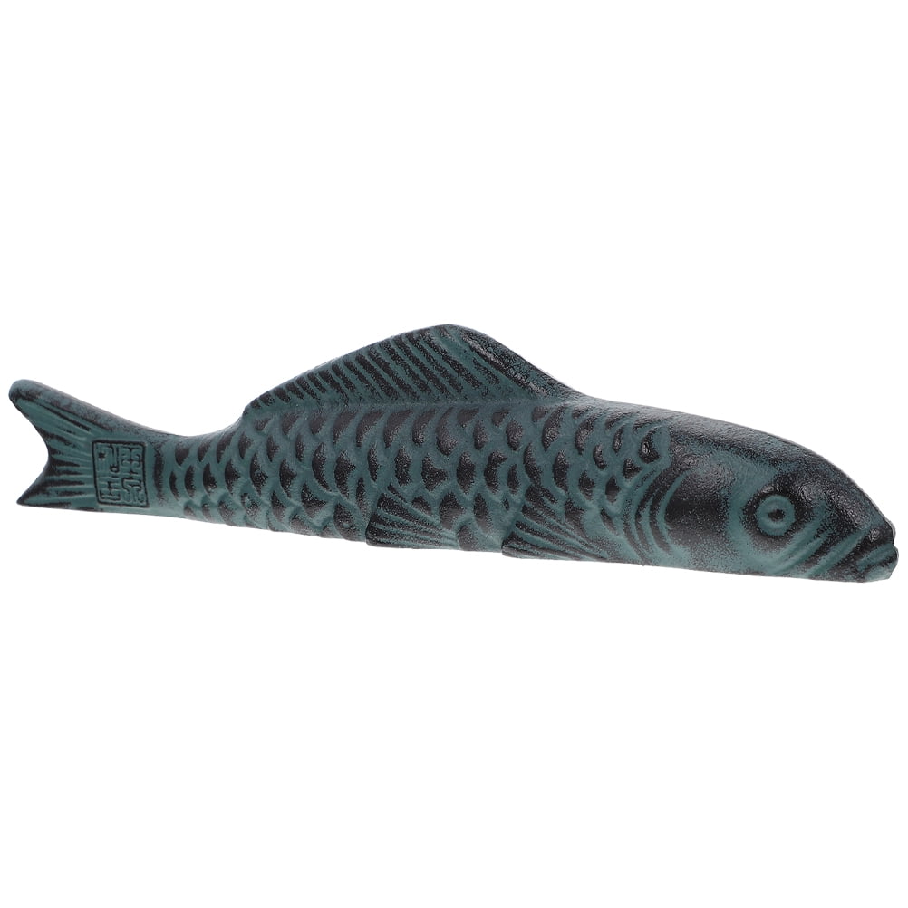 Chinese Style Paper Weight Decorative Carp Shape Paperweight Cast Iron ...