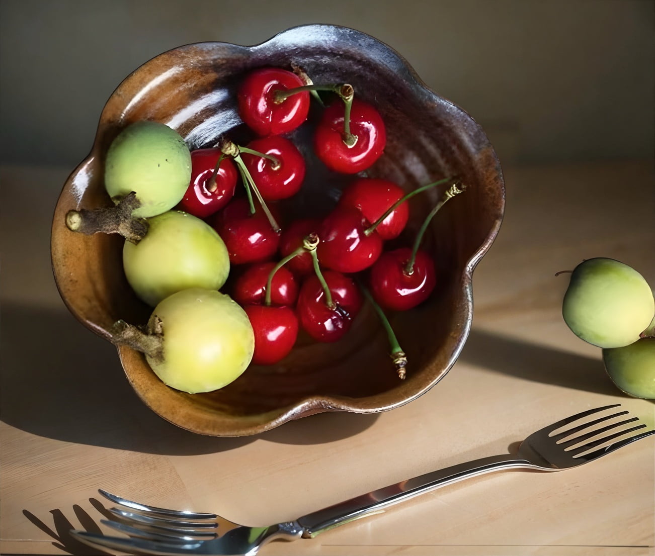 Chinese Style "Plum Blossom" Handcrafted Ceramic "Fruit Plate Stand ...