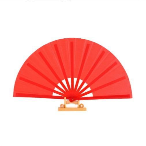 Chinese Style Solid Color Foldable Hand Fan (Black) | Portable Wooden ...