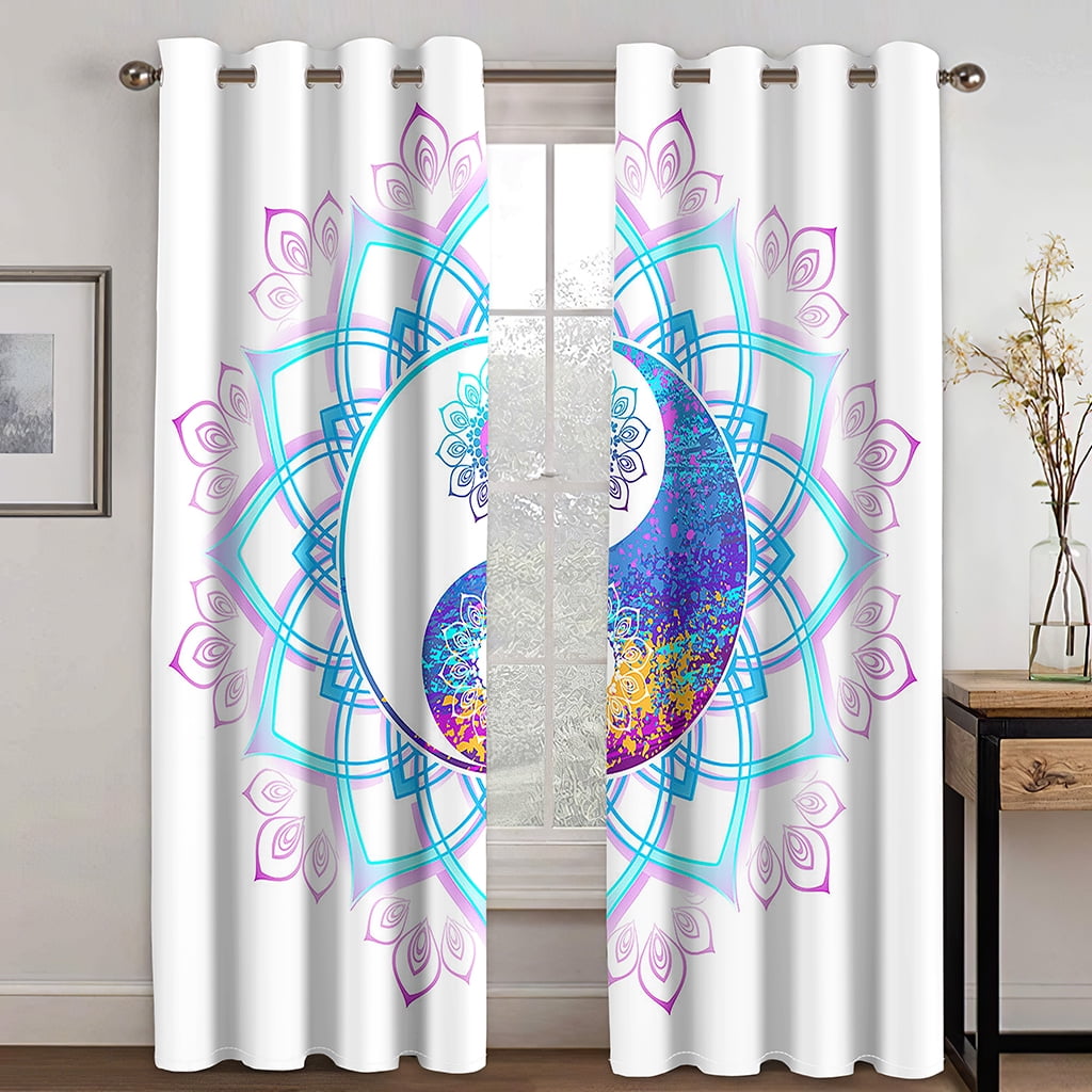 Chinese Style Taiji Bagua Design Taoist Traditional Culture Curtains 2 ...