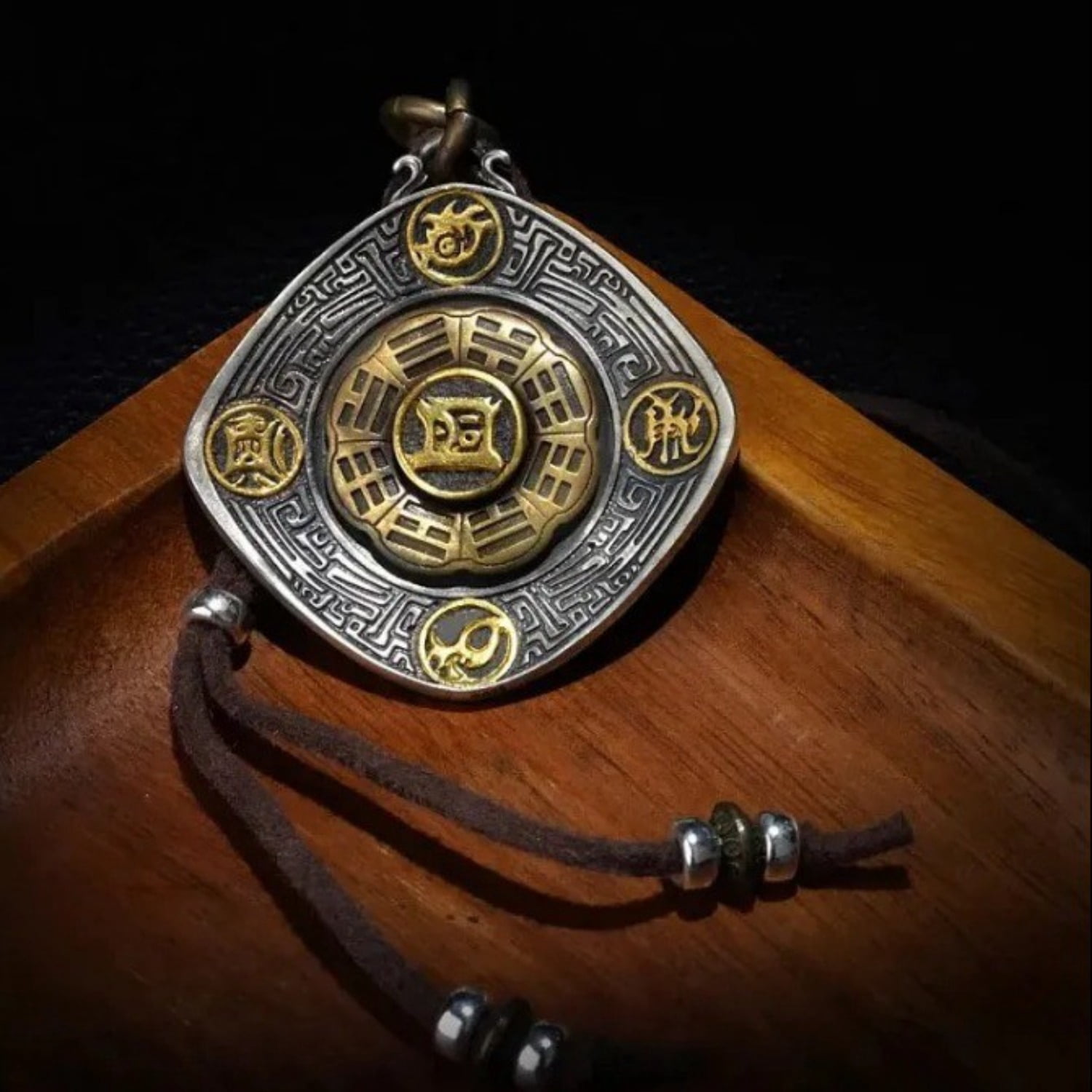 Chinese Style Taiji Bagua Pendant Keychain Unisex Amulet - Walmart.com