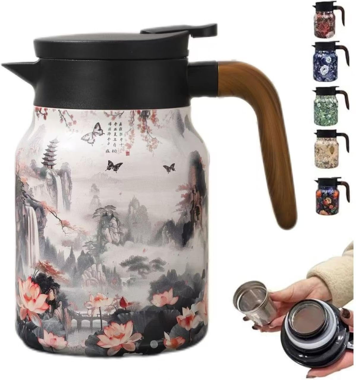 Chinese Style Tea Pot, 2025 New Raidley Vintage Teapot with Infuser ...