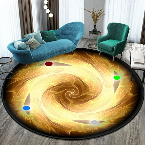 Chinese Tai Chi Bagua Circular Carpet Home Living Room Bedroom Bathroom ...