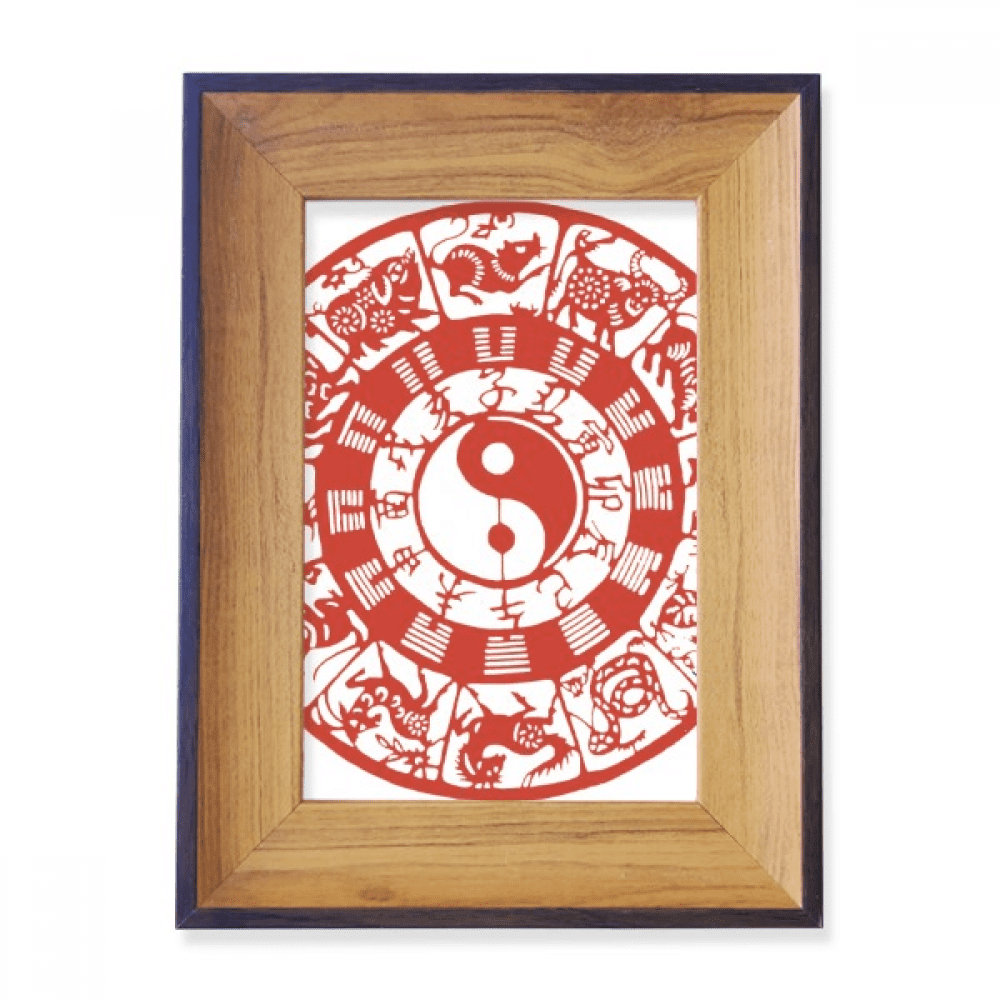 Chinese Taiji Diagrams Yin-yang Zodiac Photo Frame Exhibition Display ...