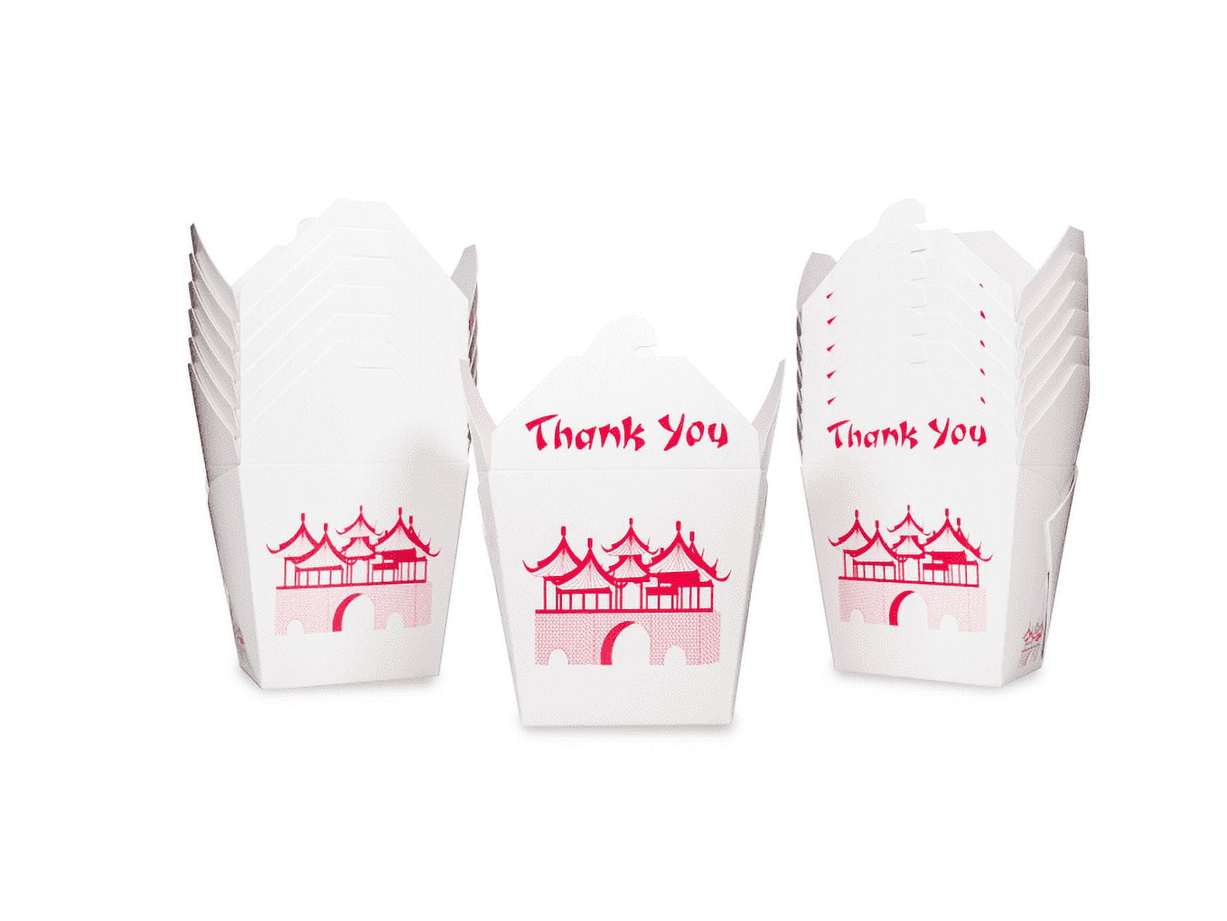 Chinese Take Out Boxes with Pagoda Design Party Favor and Food Pail ...