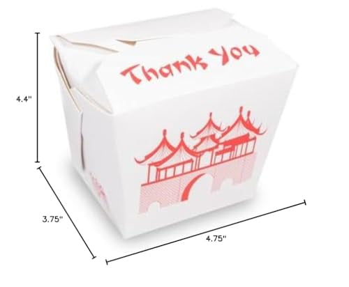 Chinese Take Out Boxes with Pagoda Design, Party Favor and Food Pail ...