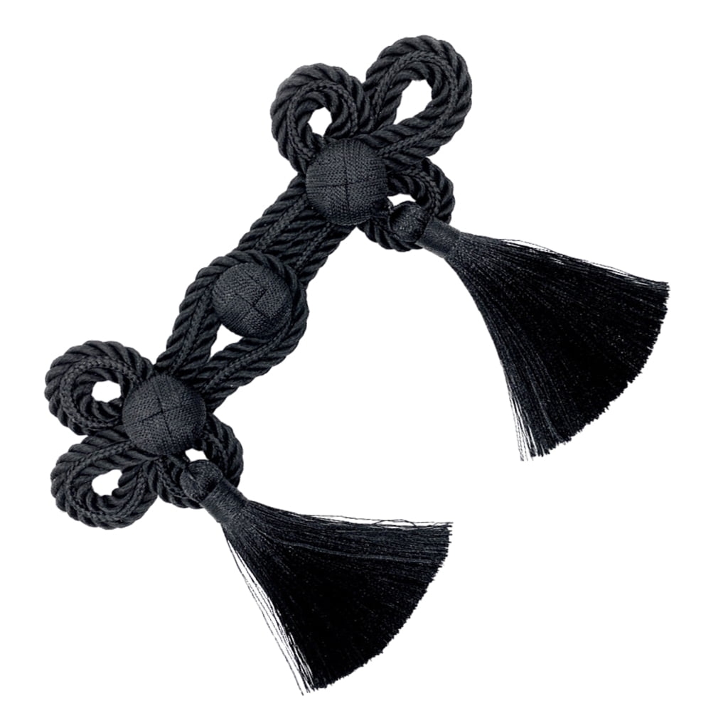 Chinese Tang Suit Fringe Cheongsam Buttons Knot Fastener Closures DIY ...