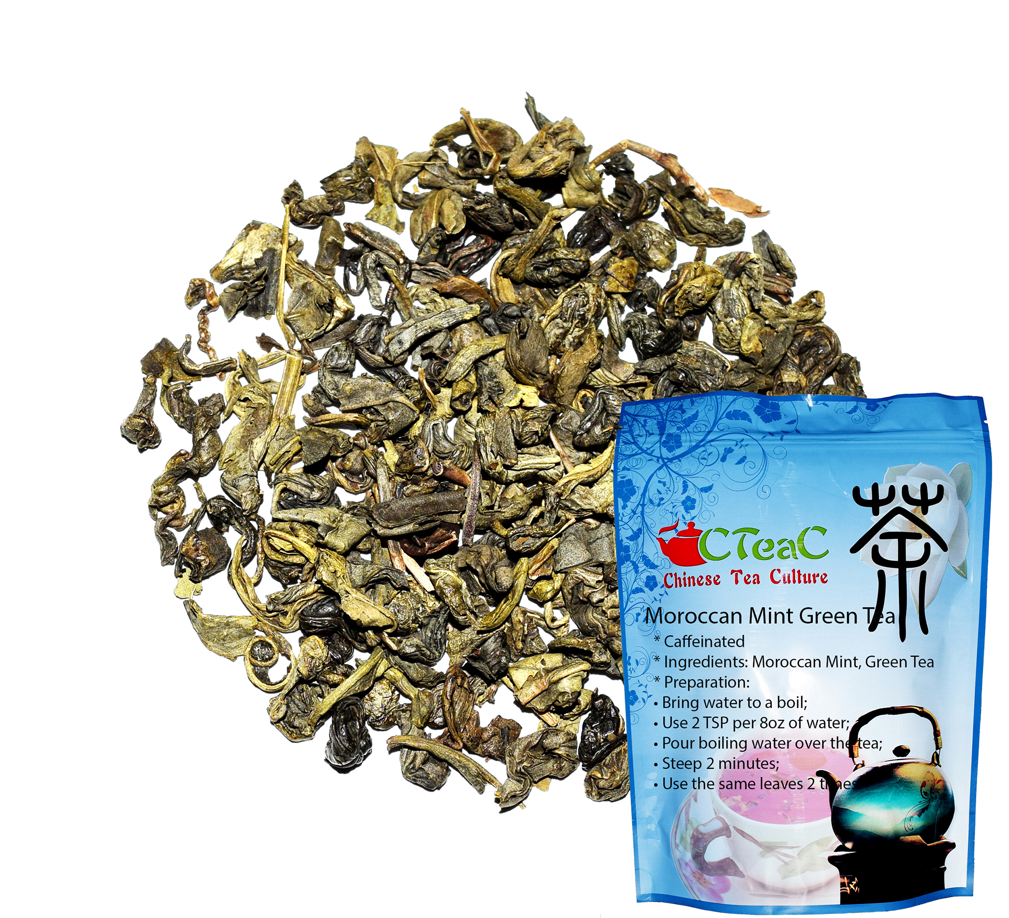 Chinese Tea Culture Moroccan Mint Green Tea, aromatic, lively yet rich ...