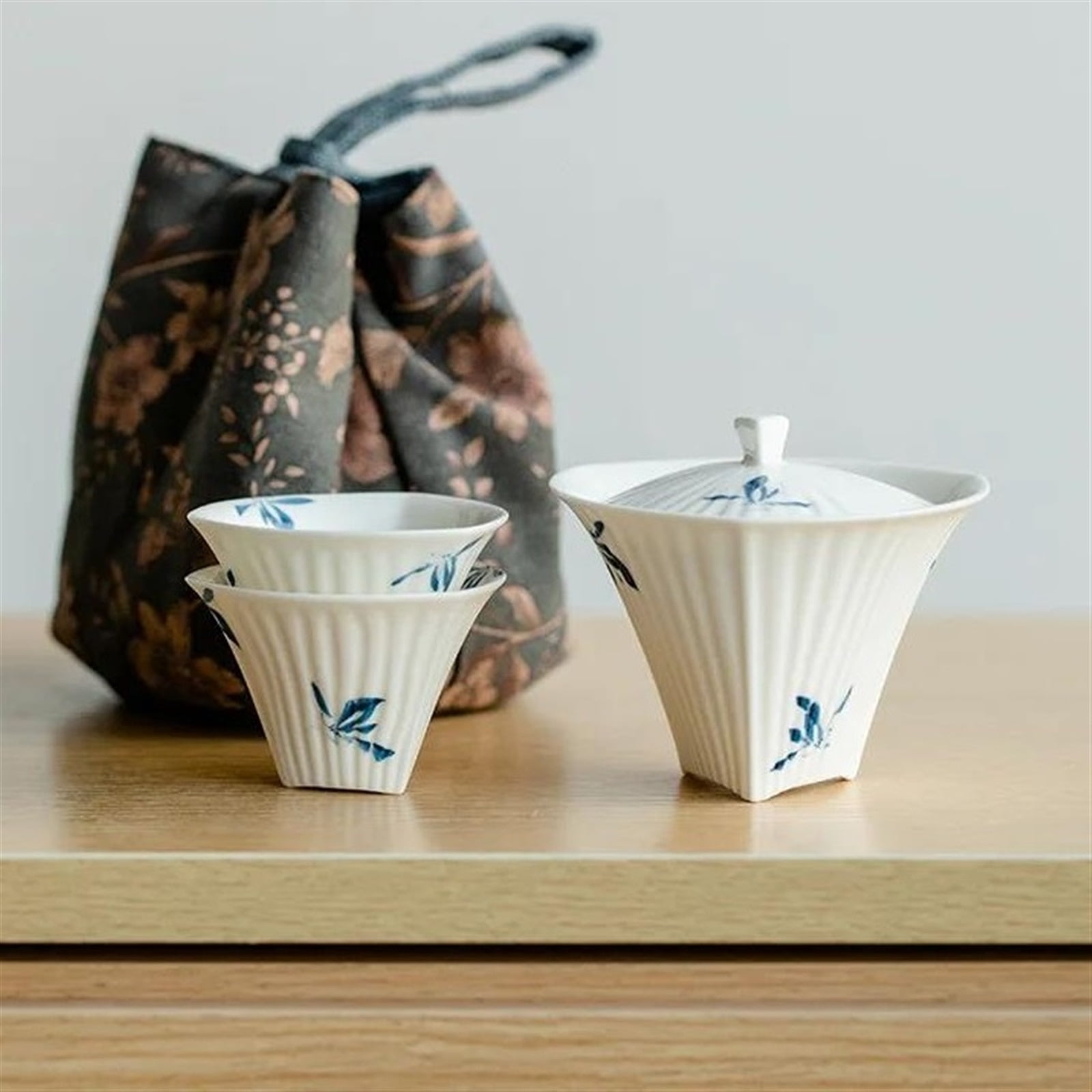 Chinese Tea Infuser Portable Bag Tea Ceremony Travel Tea Set Pure Hand ...