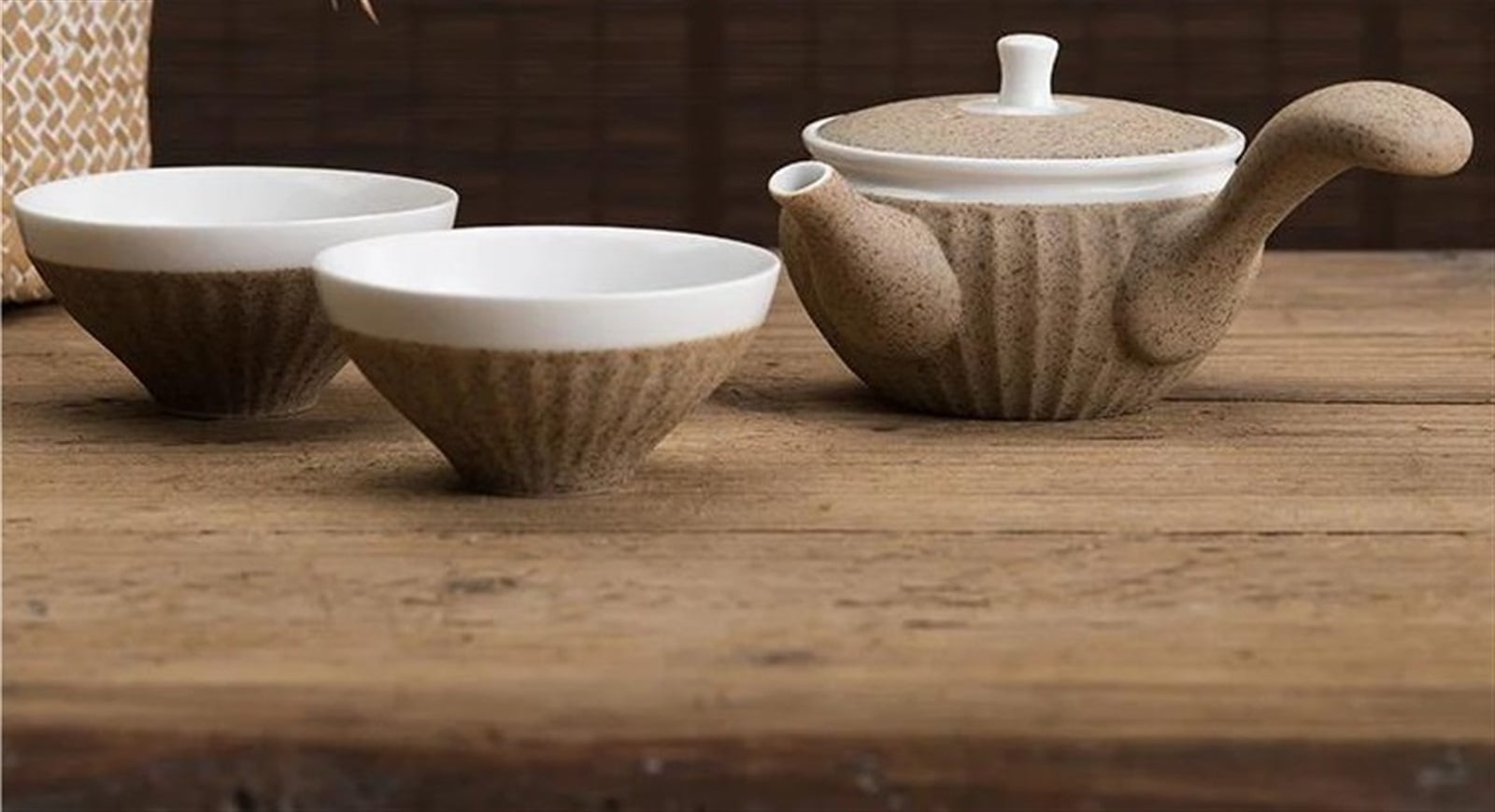 Chinese Tea Set Japanese Ceramic Kyusu Teapot - Walmart.com