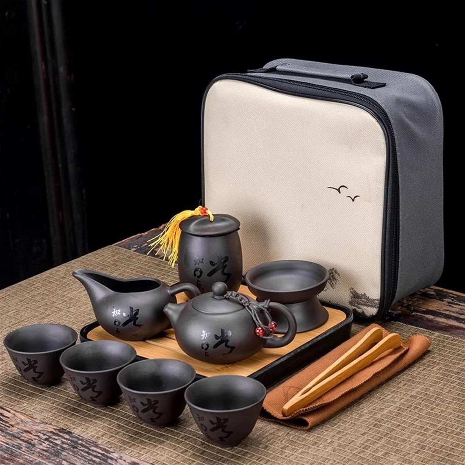 Chinese Teawere Retro Designer Cool Purple Sand Ceramic Teapot Set ...