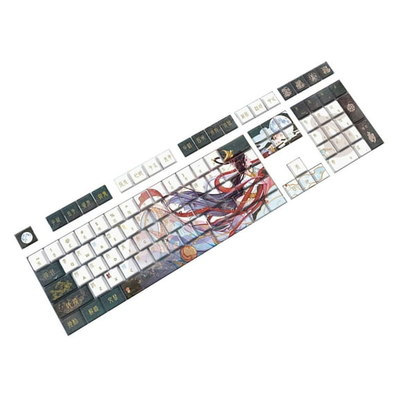 Chinese Themed 108 Keycap Set From Chinese Girl Theme for Long Time Use ...