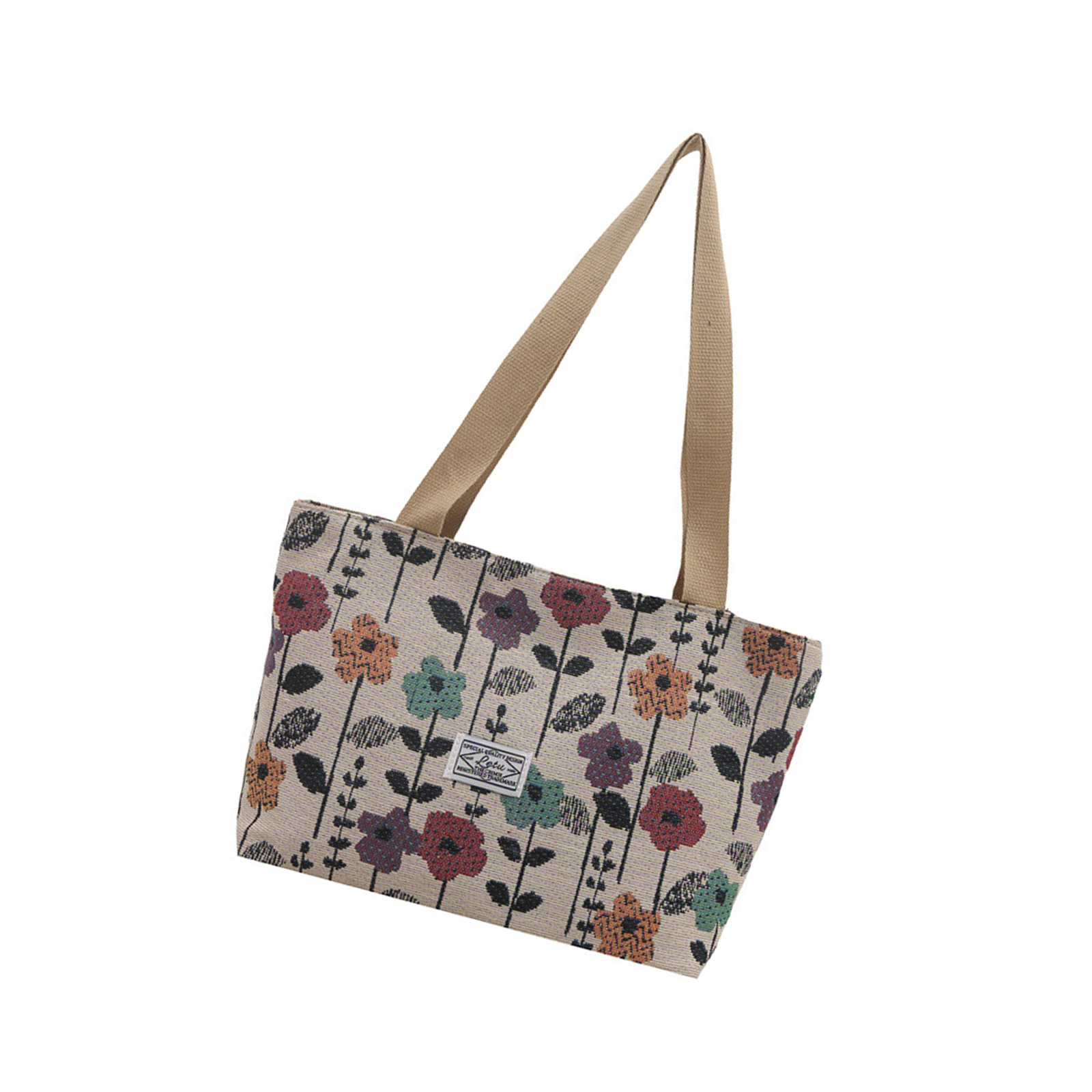 Chinese Themed Canvas Carryall For Travel Work Ample Organizational ...